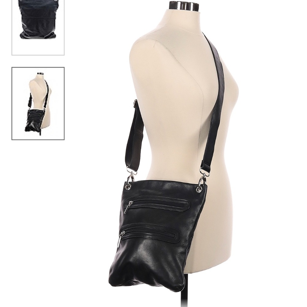 Margot Genuine Leather Crossbody Pebble Messenger Cro… - Gem